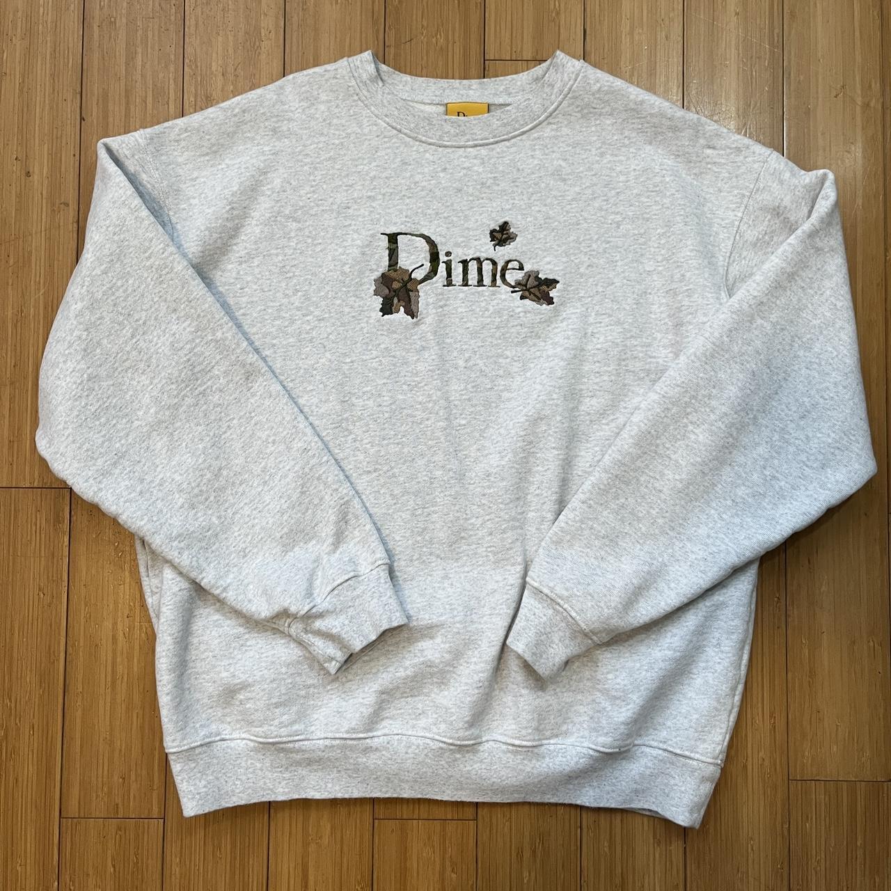 Dime “Leaf” crew neck Men’s Large 24”x27” - Depop