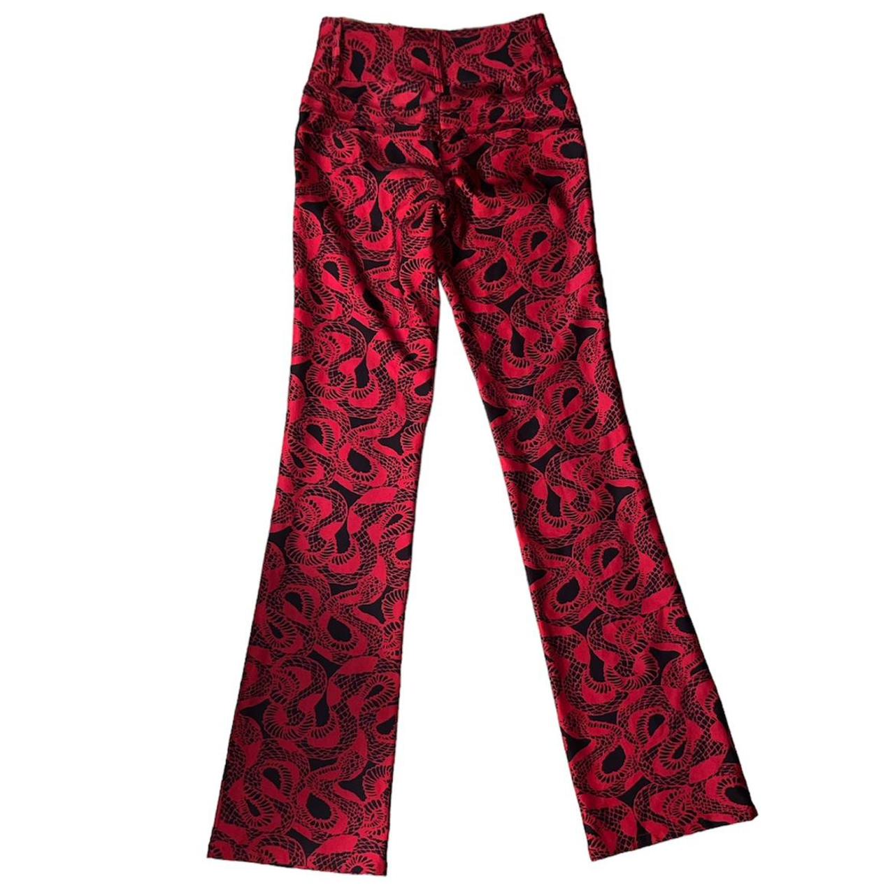 I.AM.GIA red and black snake pants. Super soft silky... - Depop