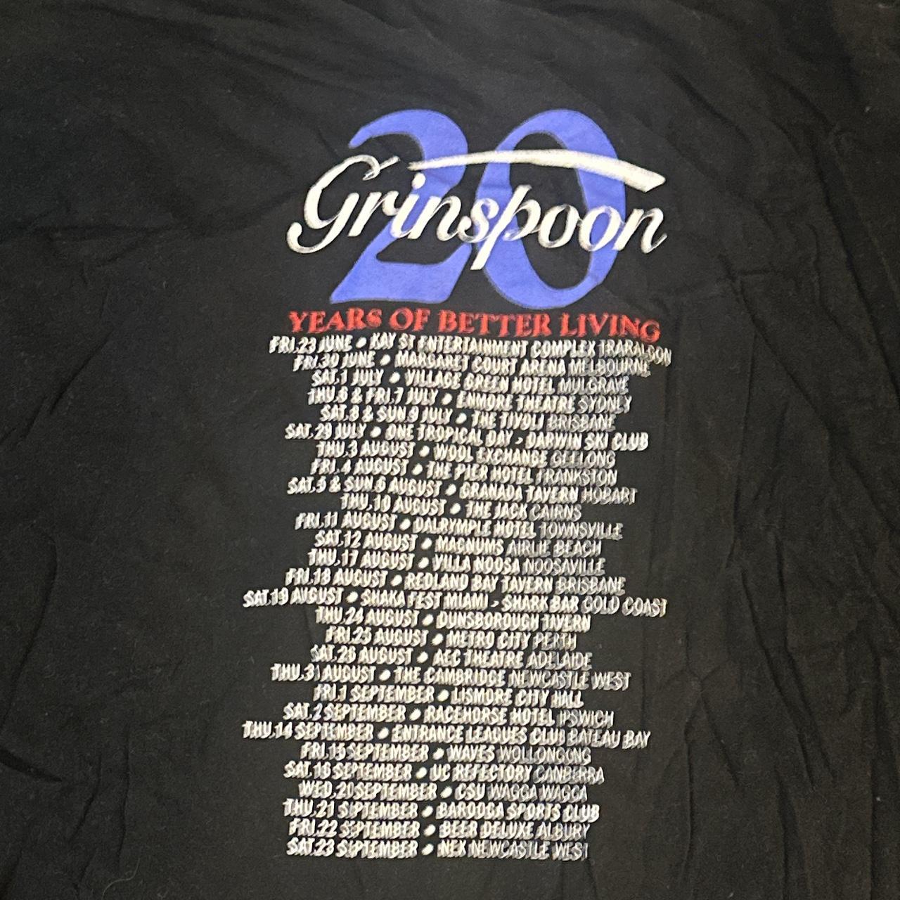 Grinspoon 20 Years of Better Living 2017 Tour shirt - Depop