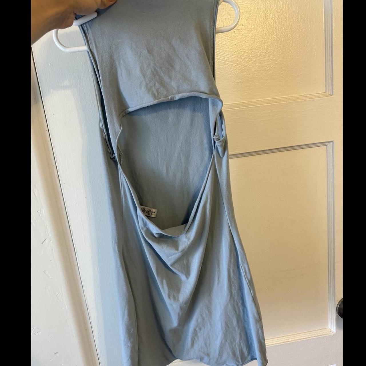 Skims raw edge light blue onesie No flaws Size small - Depop