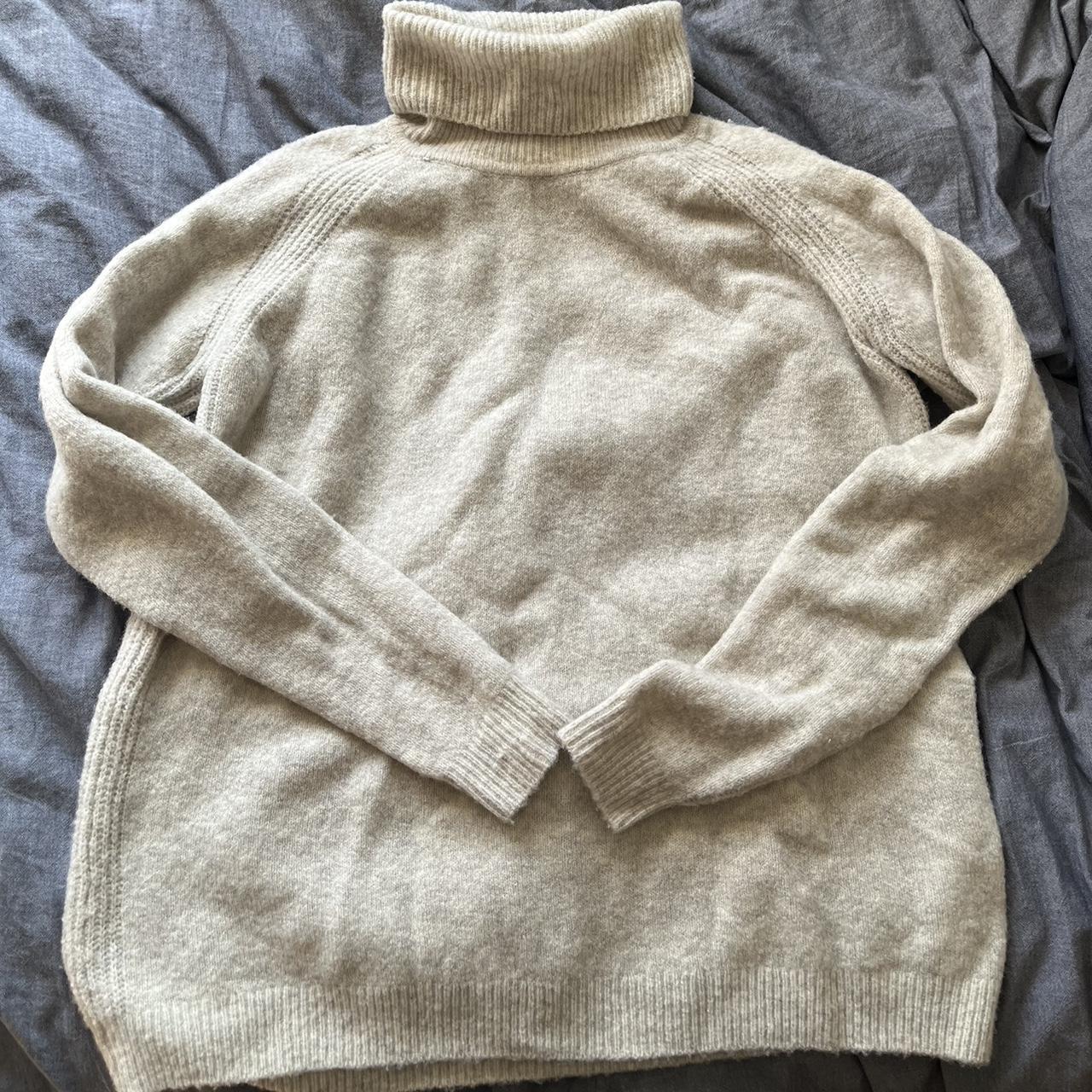 Muji wool turtleneck sweater #muji #wool... - Depop