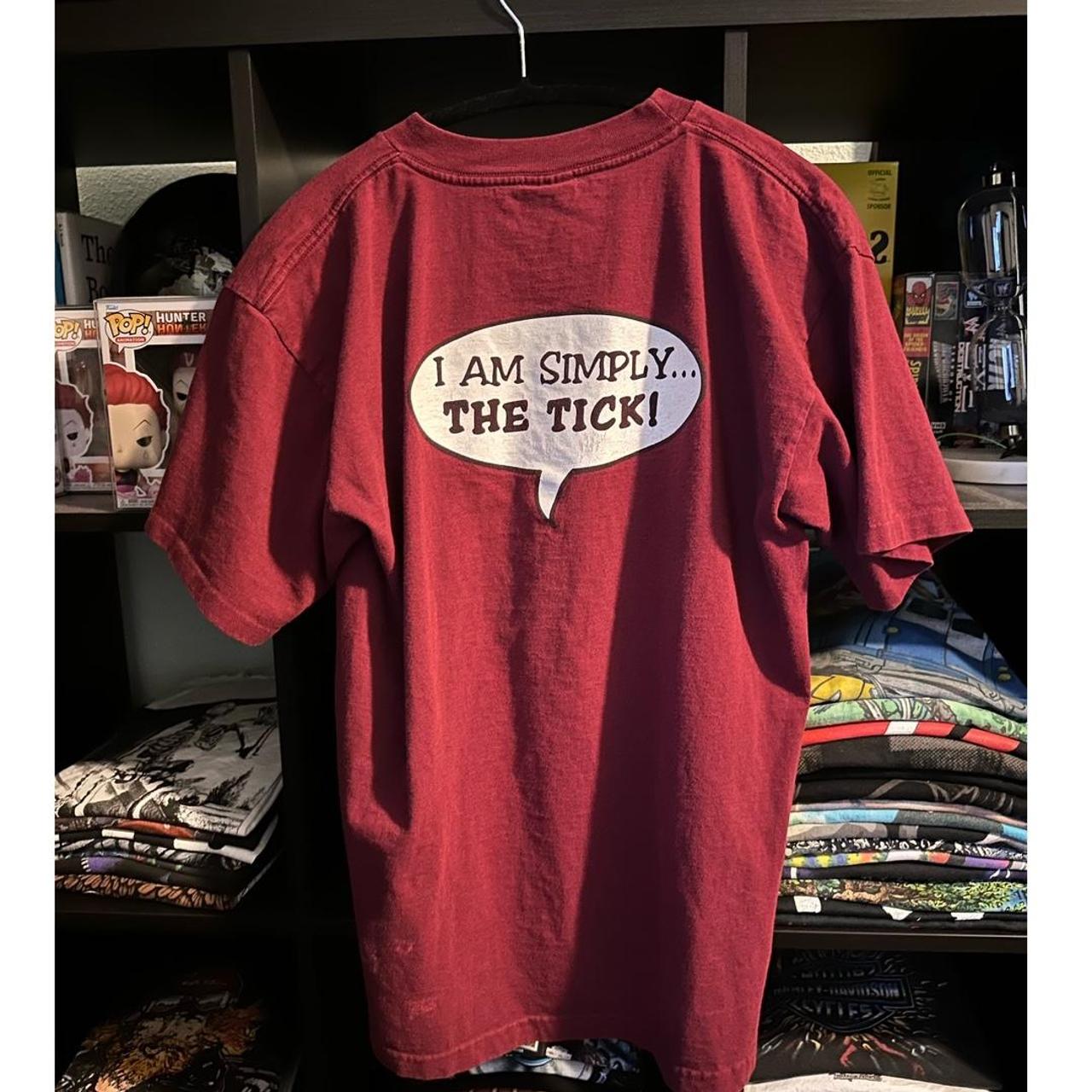 vintage the tick shirt slight stain on the bottom... - Depop