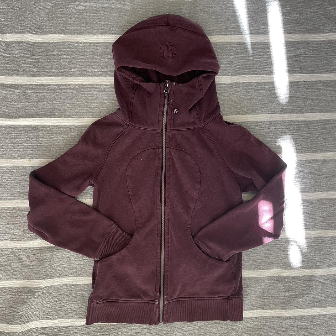 ⭐️Super cute Lululemon Scuba maroon zip up jacket.... - Depop