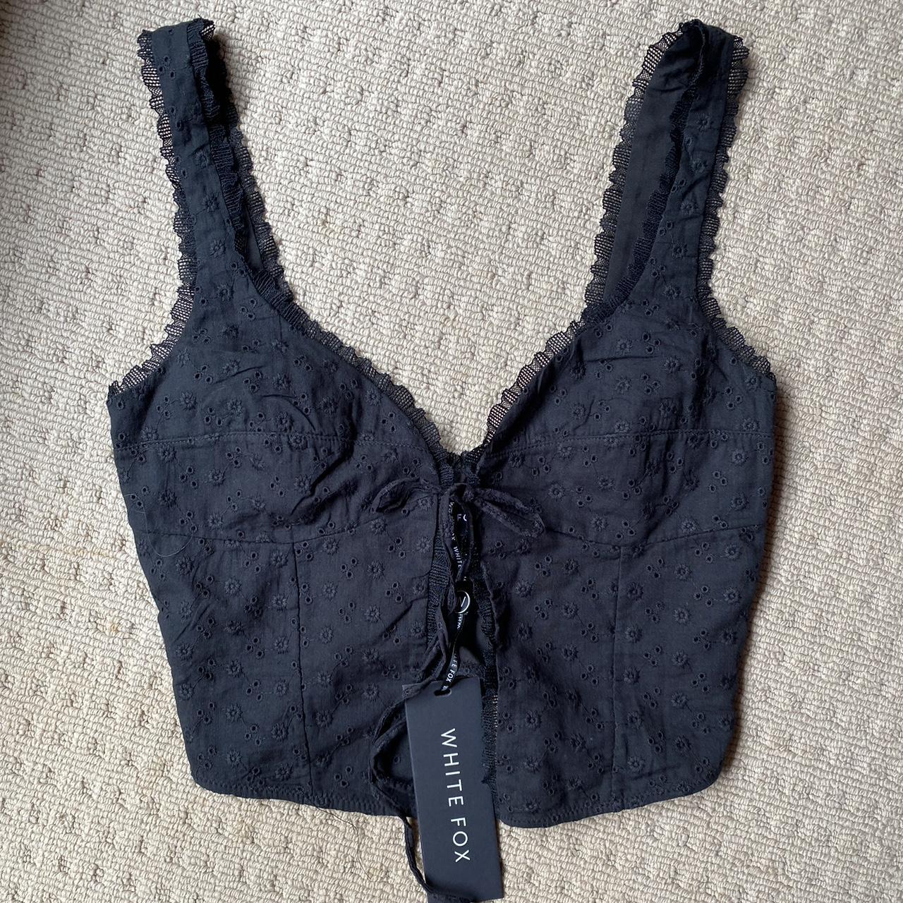 White Fox where have you been black crop Super cute... - Depop