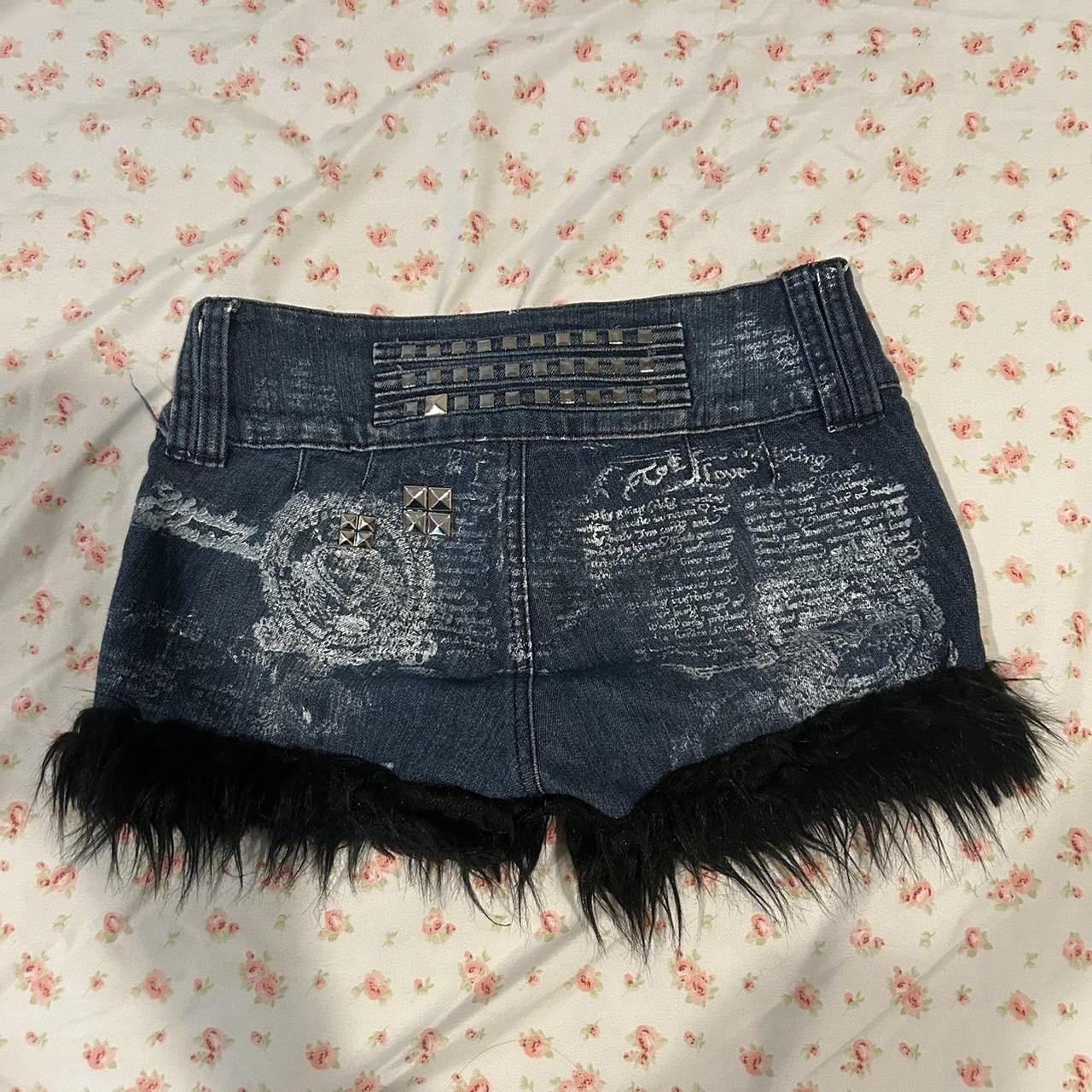 Xoxo2000 gyaru mini shorts. Waist across is 13.5”... - Depop