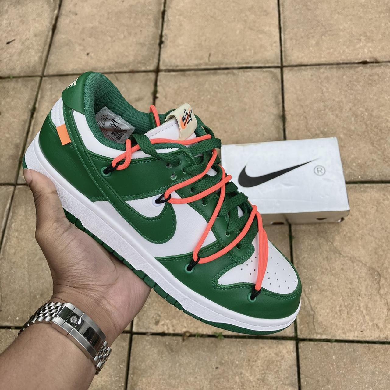 Nike Dunk Low "Pine Green" OG OFF WHITE x Nike... - Depop