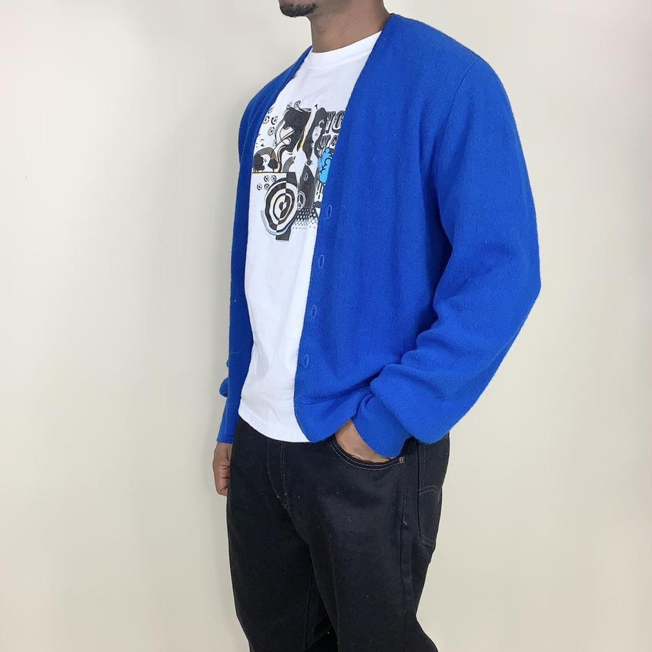 Men's Blue Cardigan | Depop