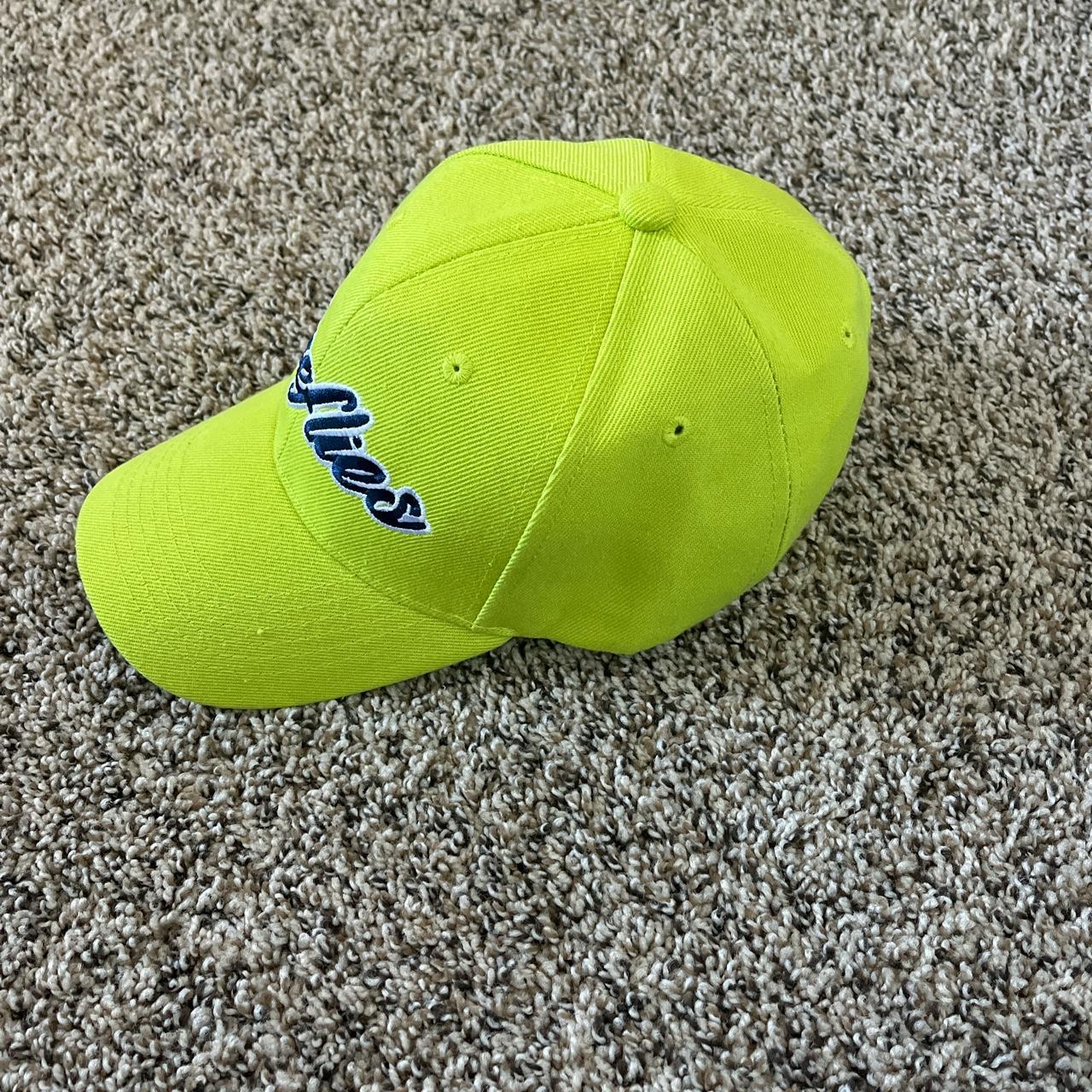 Cute light green baseball cap with "fireflies"... - Depop