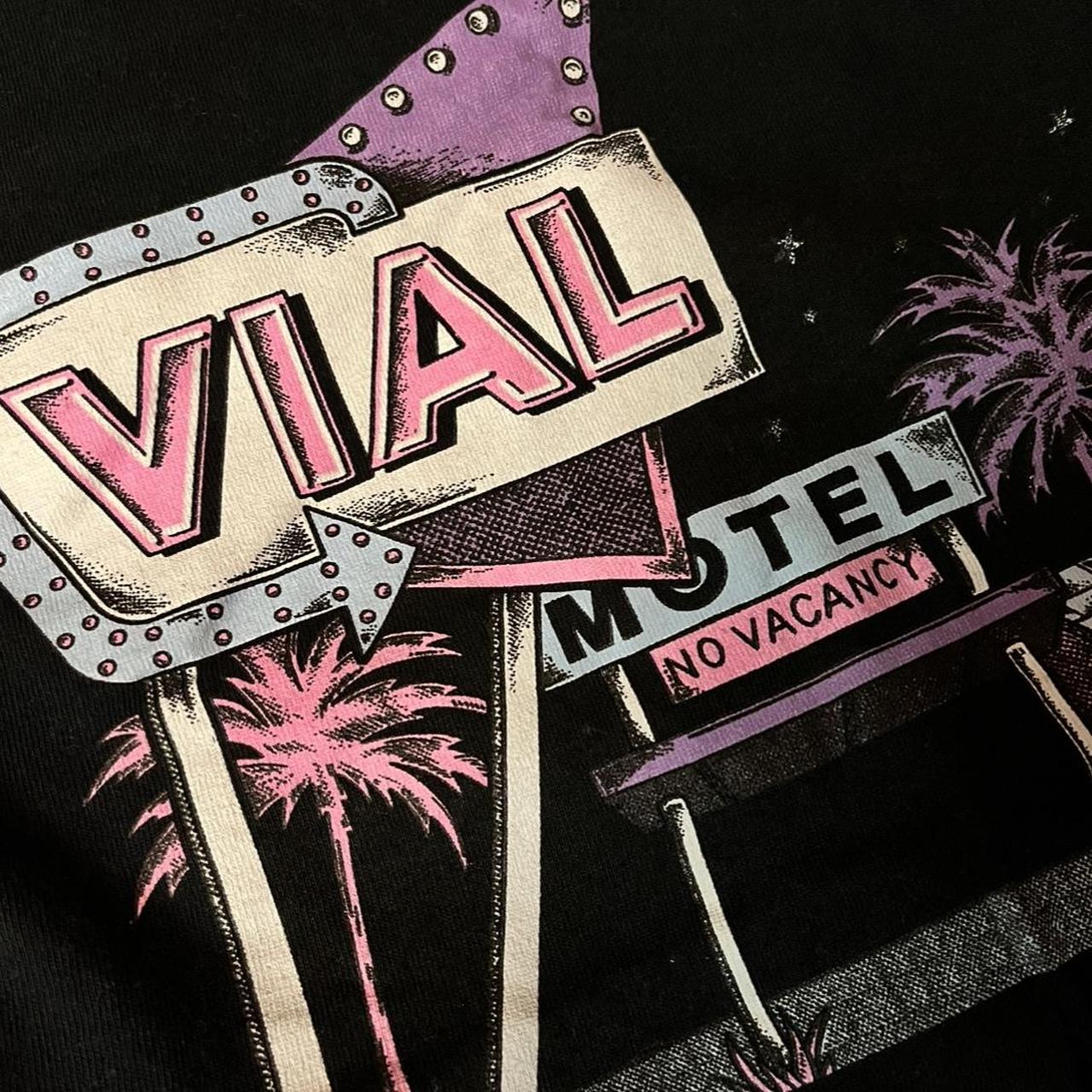 vial band - motel tee size: S #vialband #emo #punk... - Depop