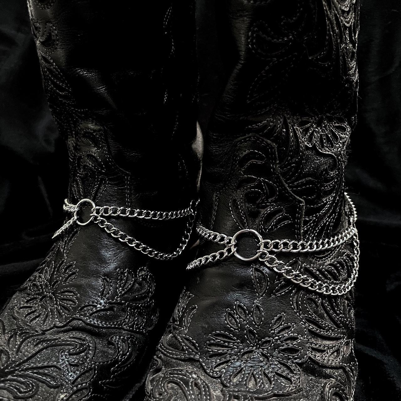 A pair of boot chains ⛓️🖤 these can work on a lot of... - Depop