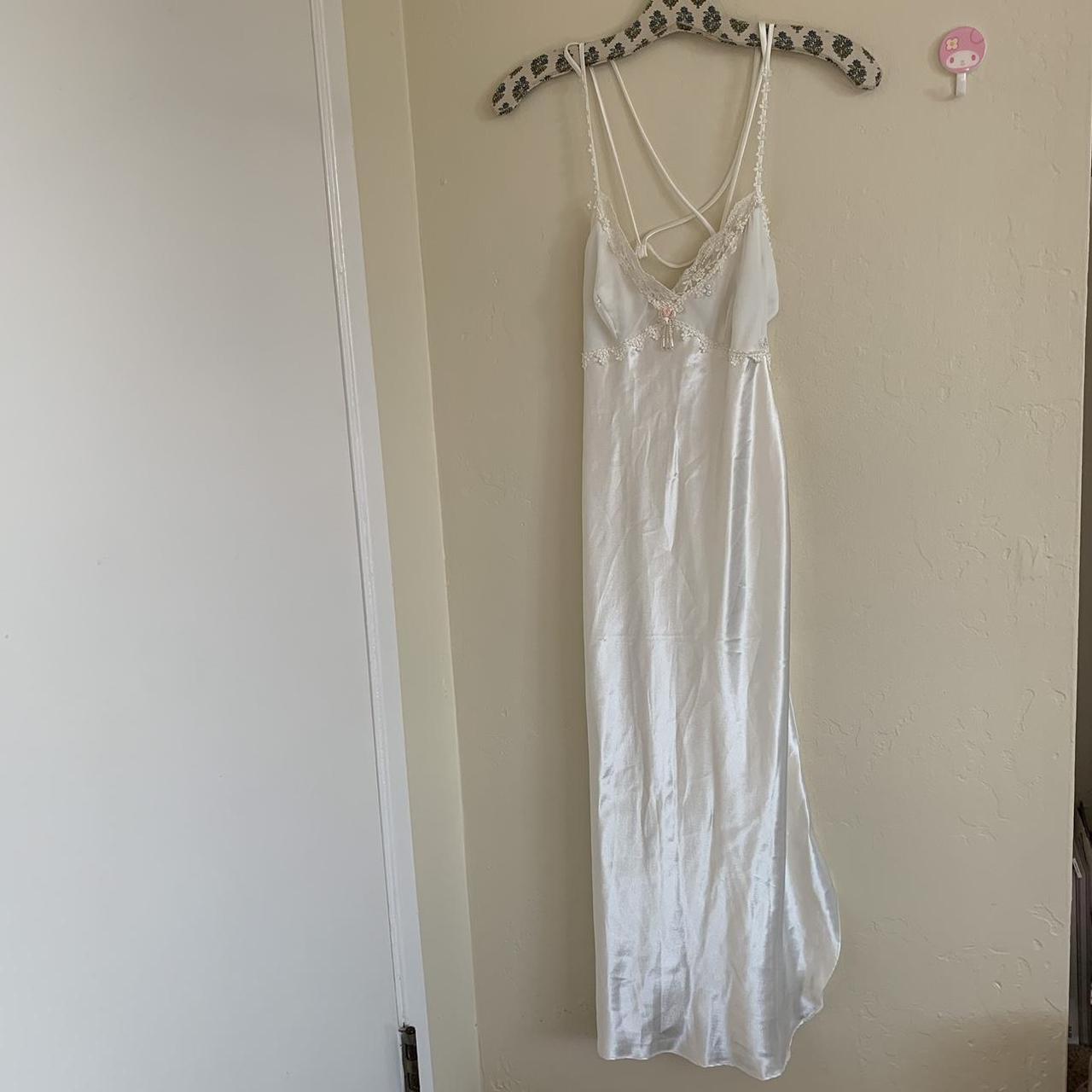 vintage Intimo Amore white slip dress , size XS with... - Depop