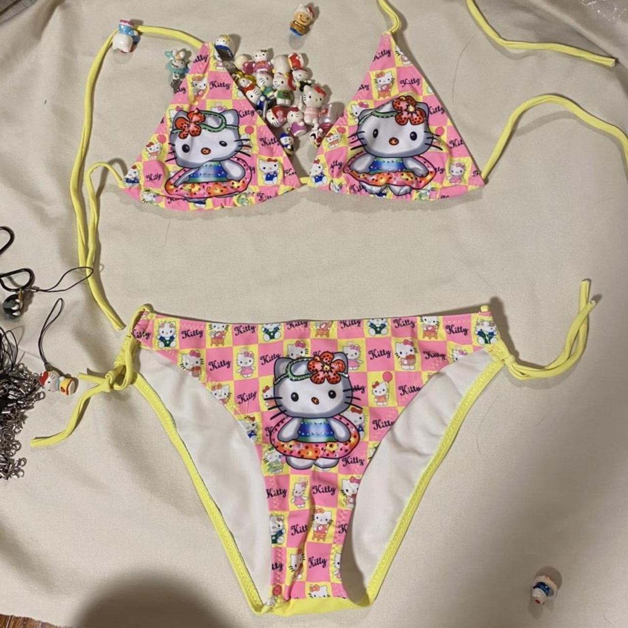 Super cute hello kitty bikini New never worn, still... - Depop