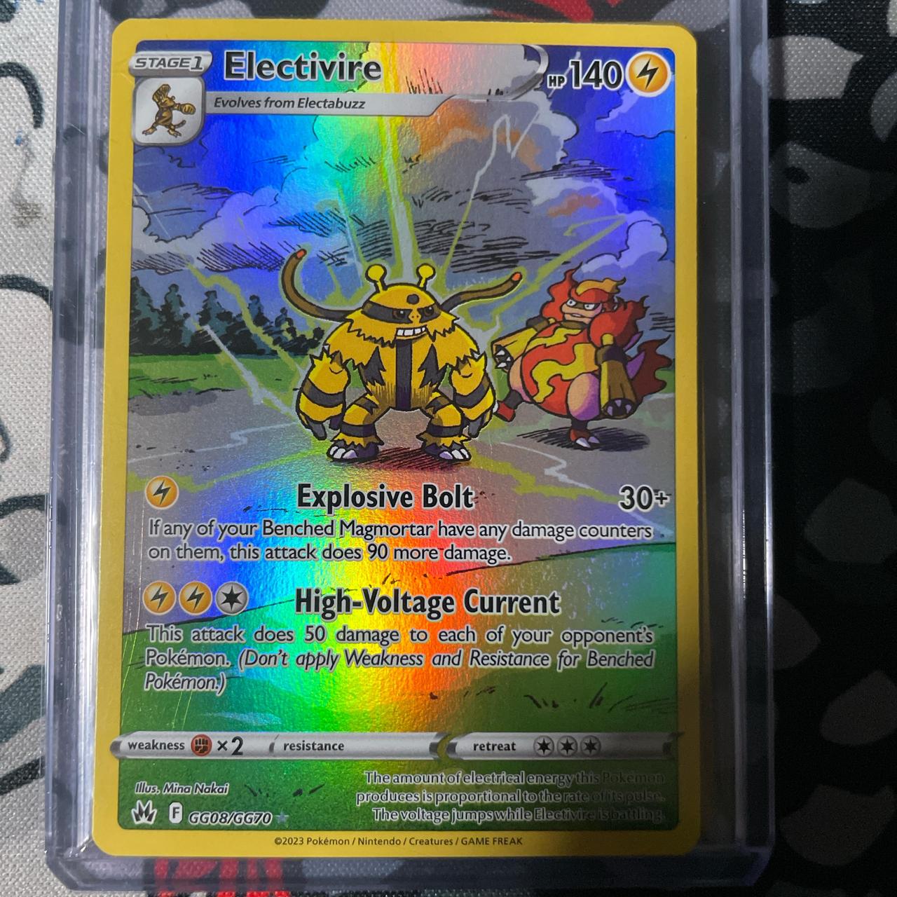 Electivire full art pokemon card mint... - Depop