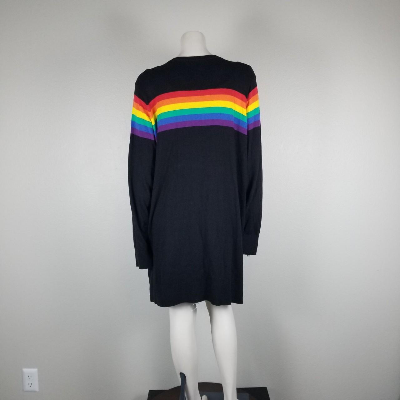 Torrid Celebrate Love Pride Button Front Rainbow... - Depop