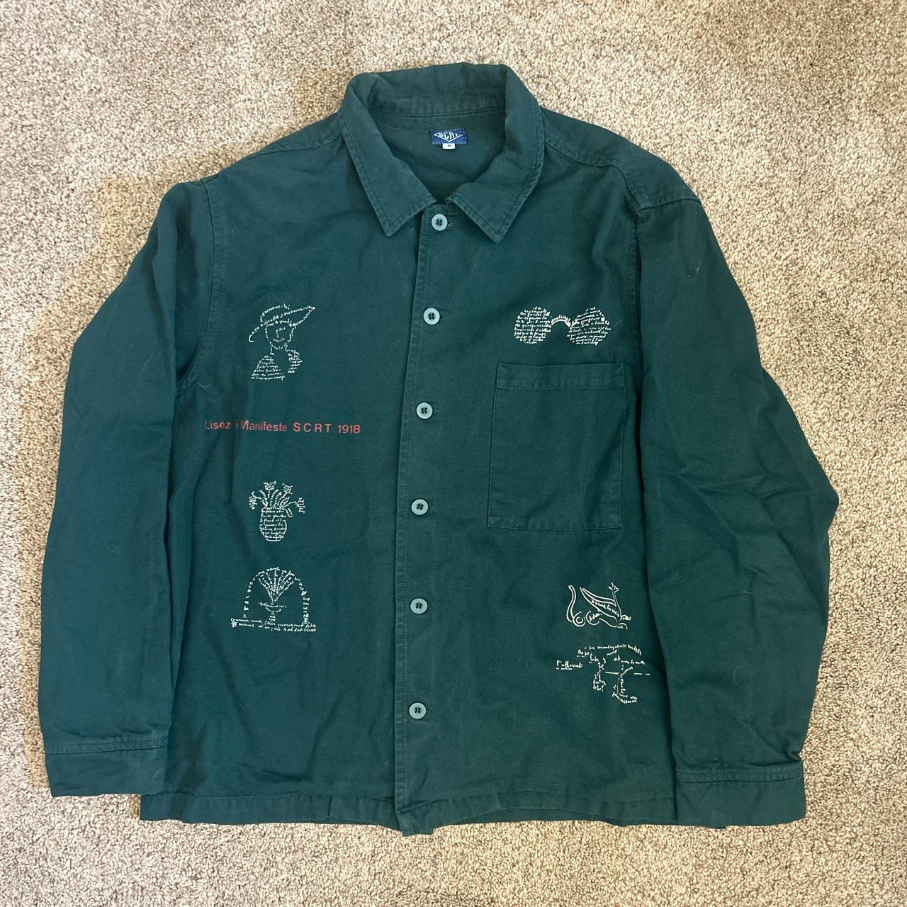 SCRT ‘Poéme’ Overshirt - Alpine Green Released as... - Depop