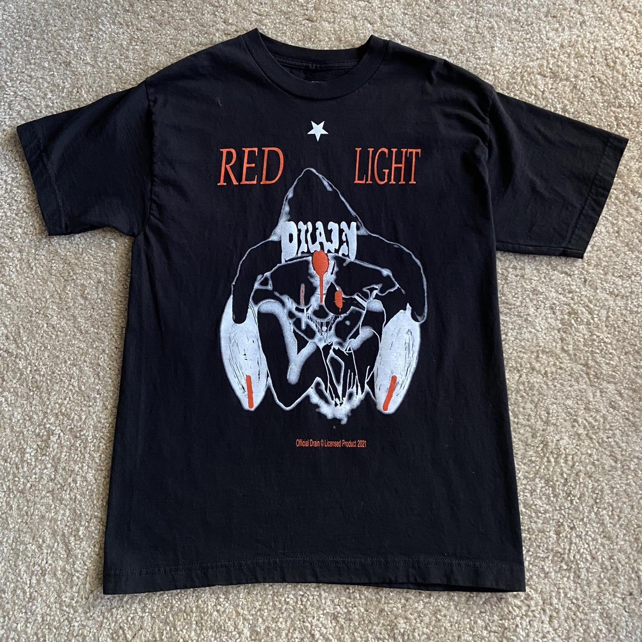 Bladee Drain Gang Red Light Tee Medium No flaws... - Depop