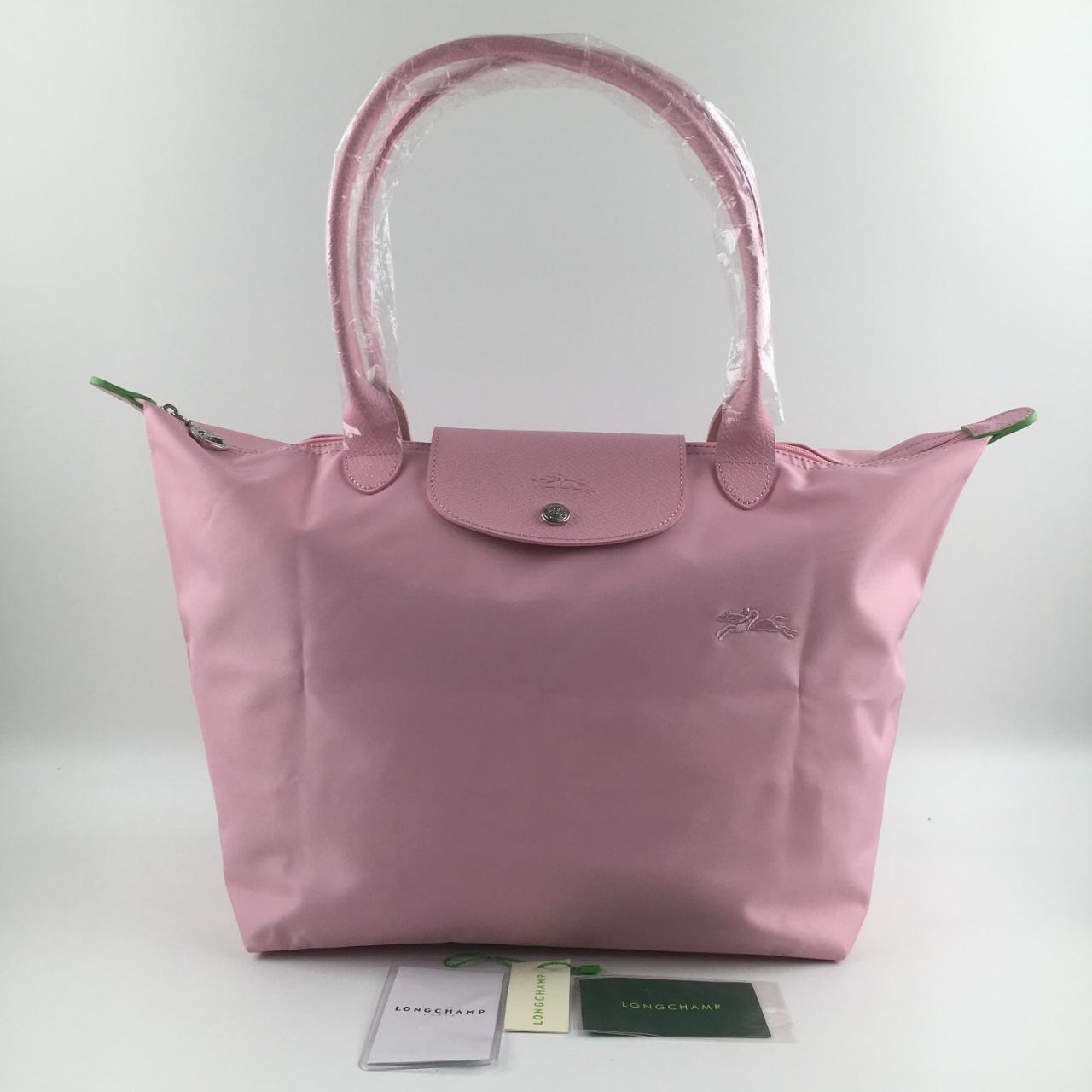Longchamp New Label pink shopping bag 100%... - Depop