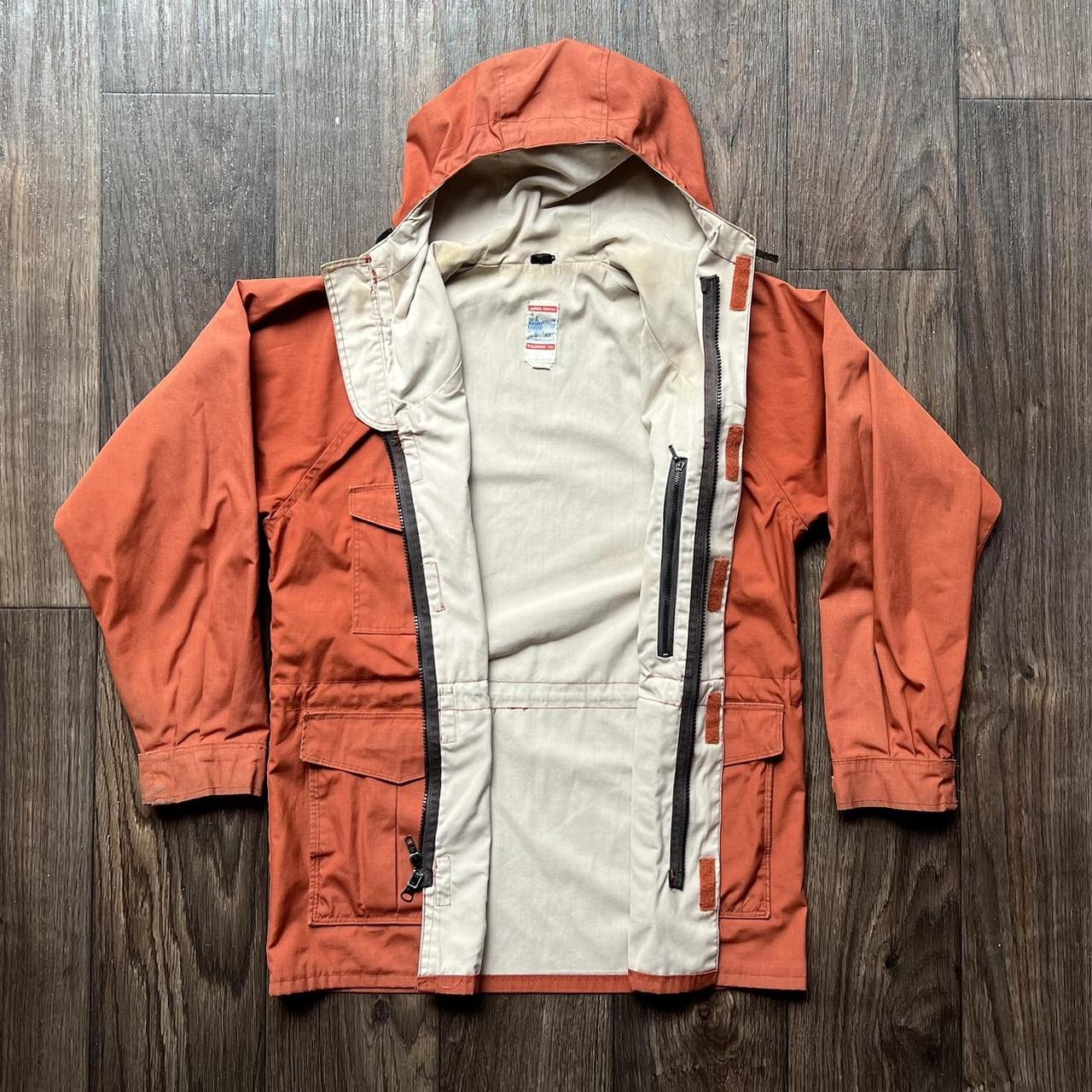1980s Rust Ski Jacket outer liner Slight... - Depop