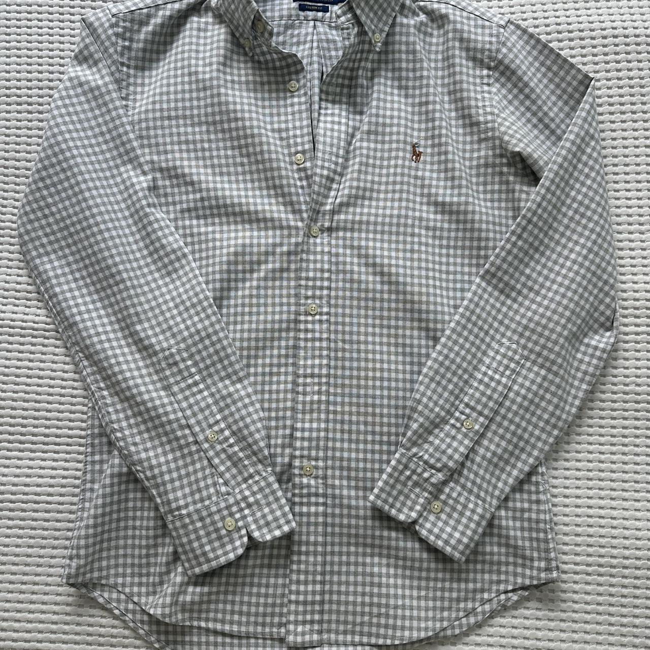Ralph Lauren checkered button-up shirt size S - Depop