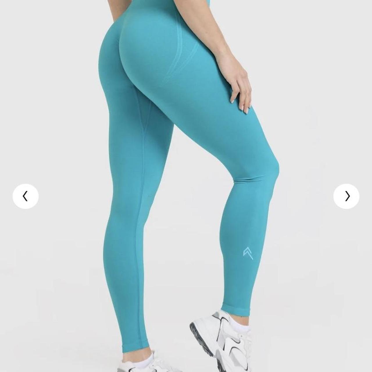 oner active aqua blue effortless seamless leggings -... - Depop