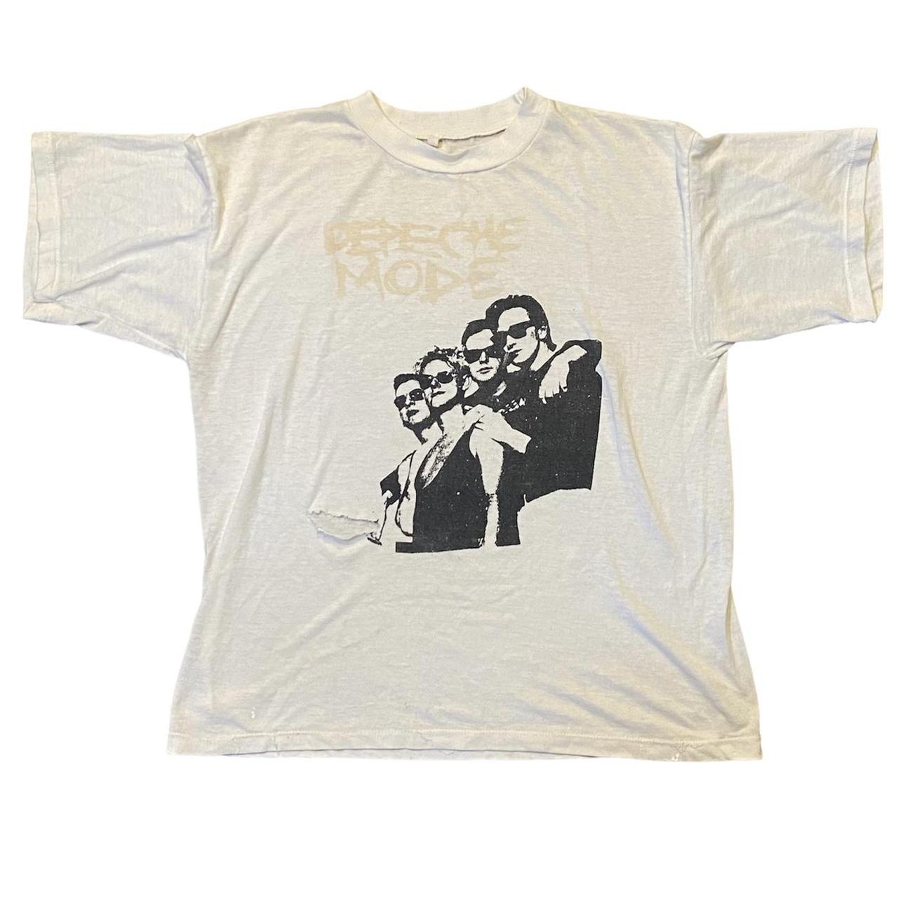 Hanes Men's White and Black T-shirt | Depop