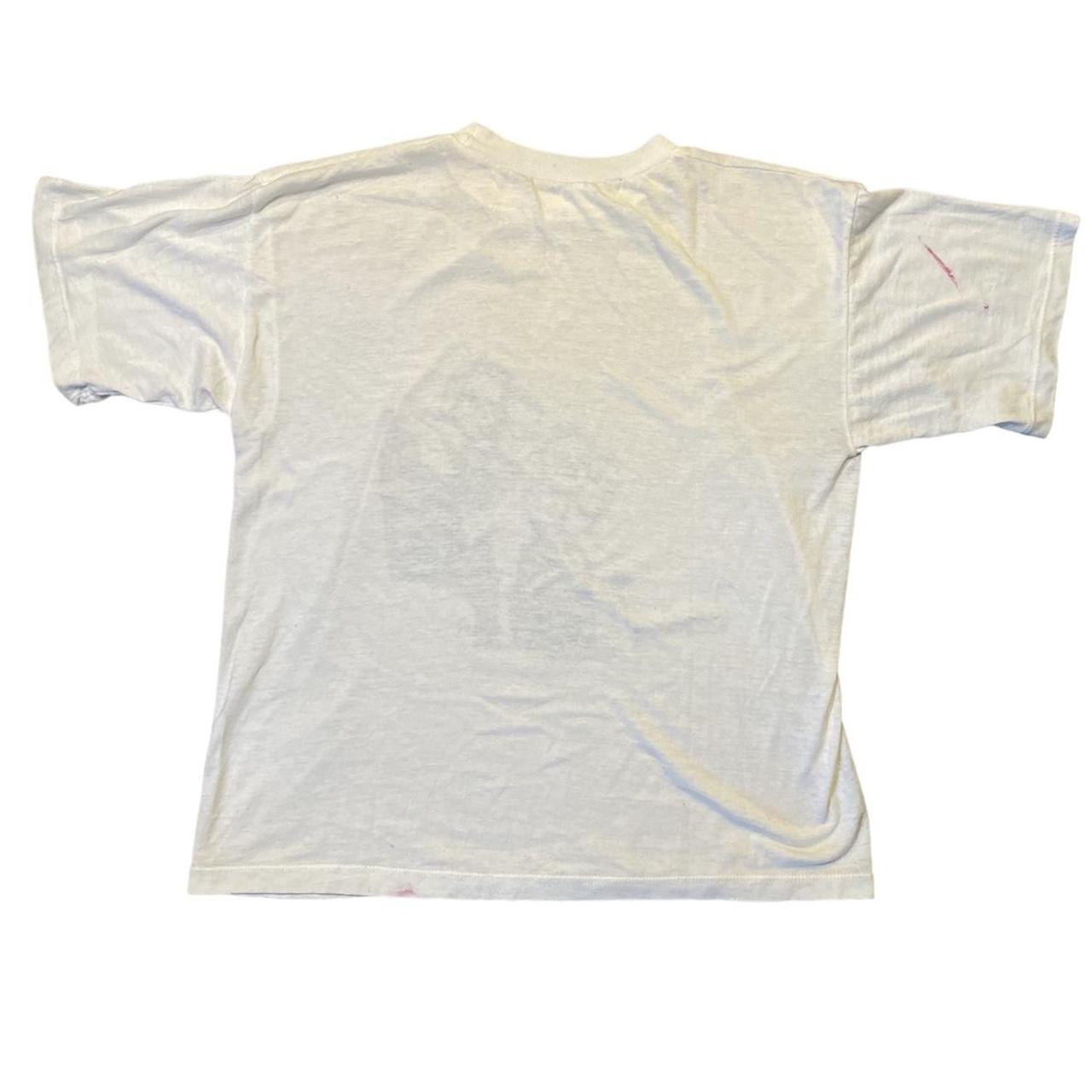 Hanes Men's White and Black T-shirt | Depop