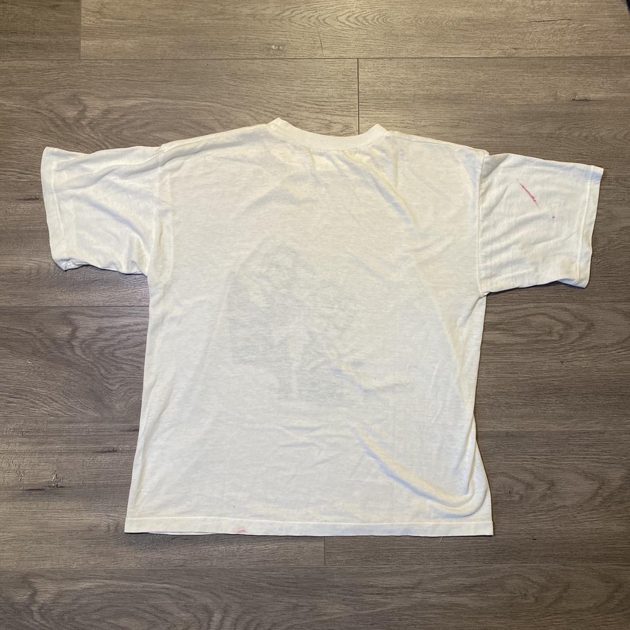 Hanes Men's White and Black T-shirt | Depop