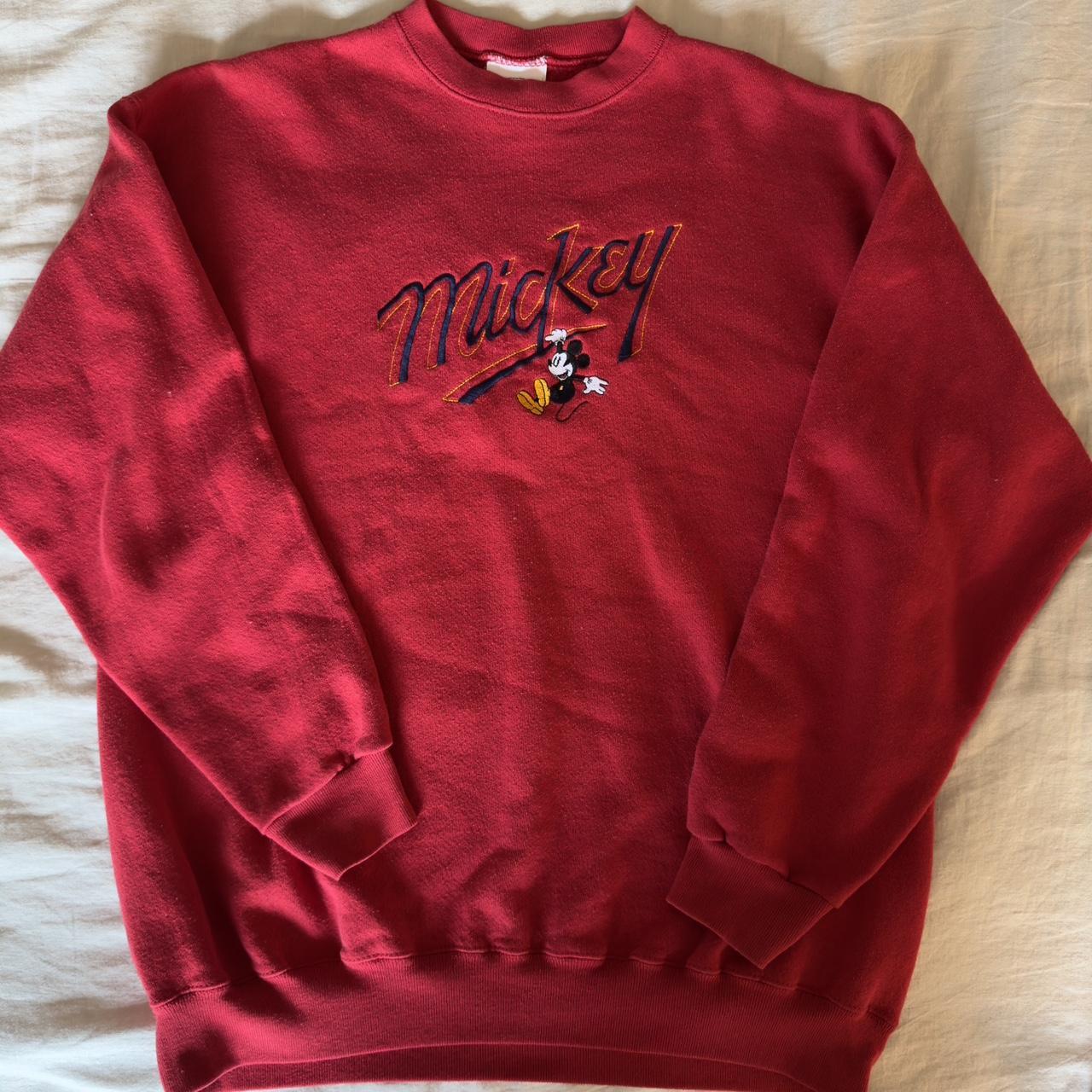 Disney Mickey Mouse red crew neck. #disney #mickey... - Depop