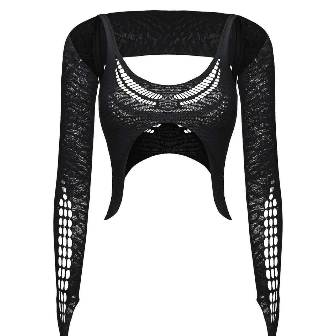 The Kript Women's Black Crop-top | Depop