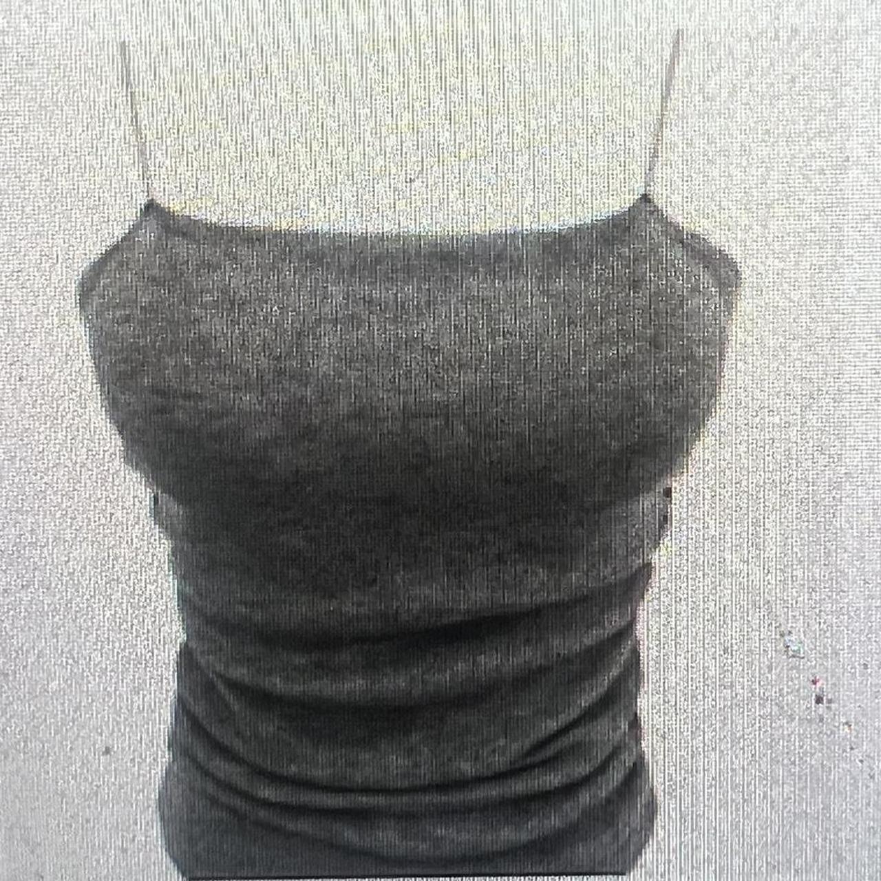 Grey cami Has built in bra pads - Depop