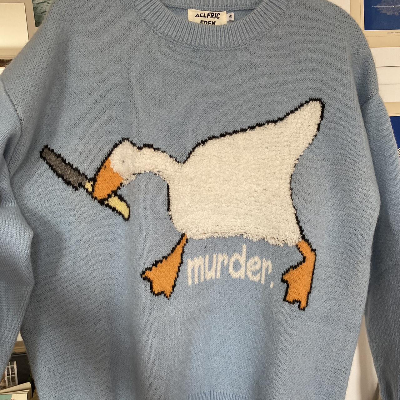 Aelfric Eden “murder” duck sweater worn once, so... - Depop