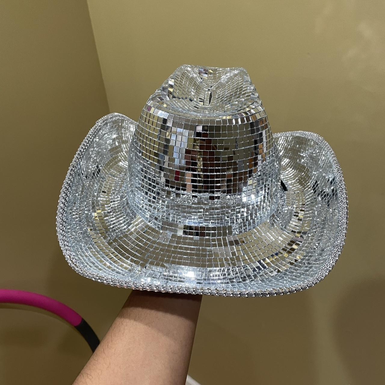 BRAND NEW disco/mirror cowboy hat 🪩🤠 Bought it for a... - Depop