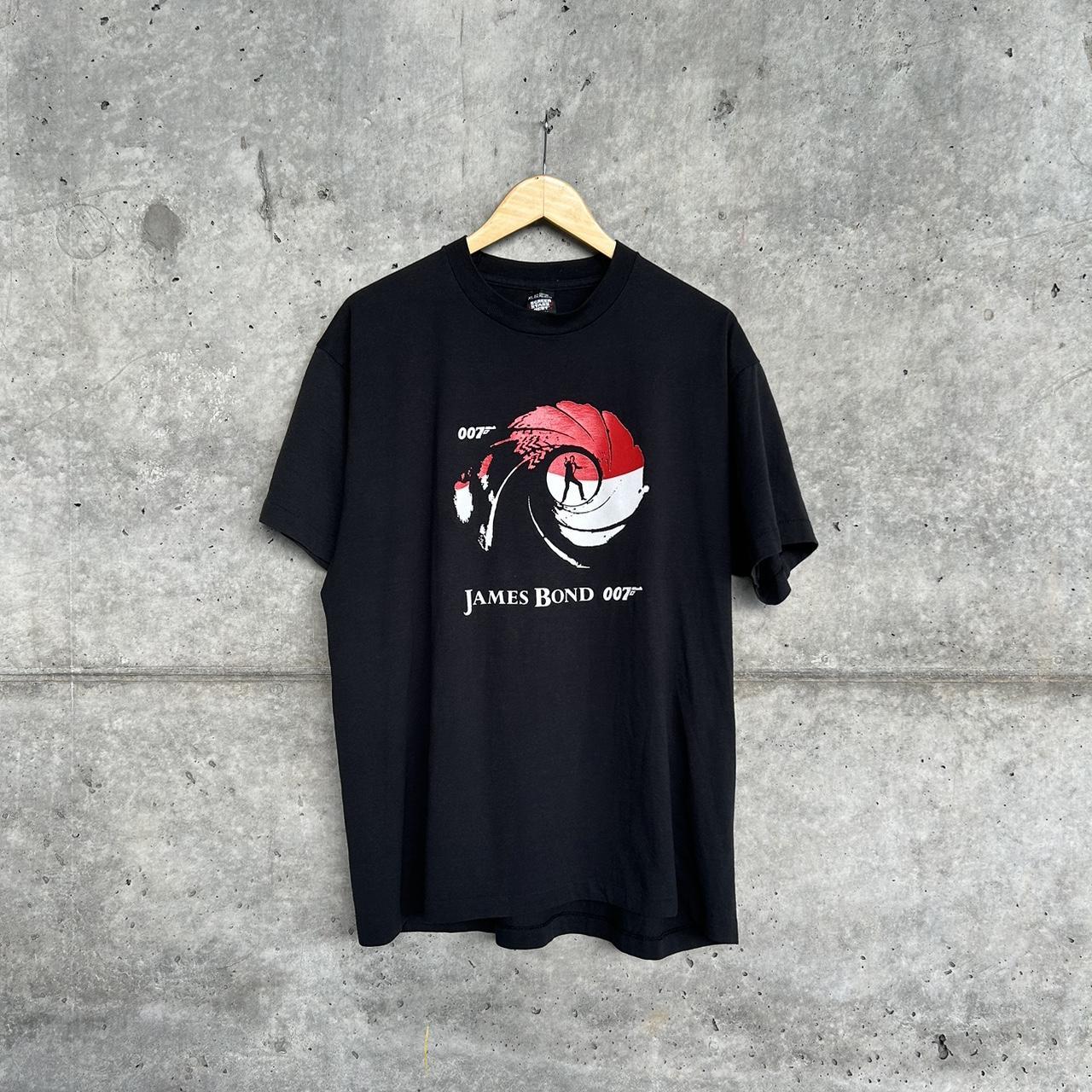 Vintage 90s James Bond not official merch movie tee... - Depop