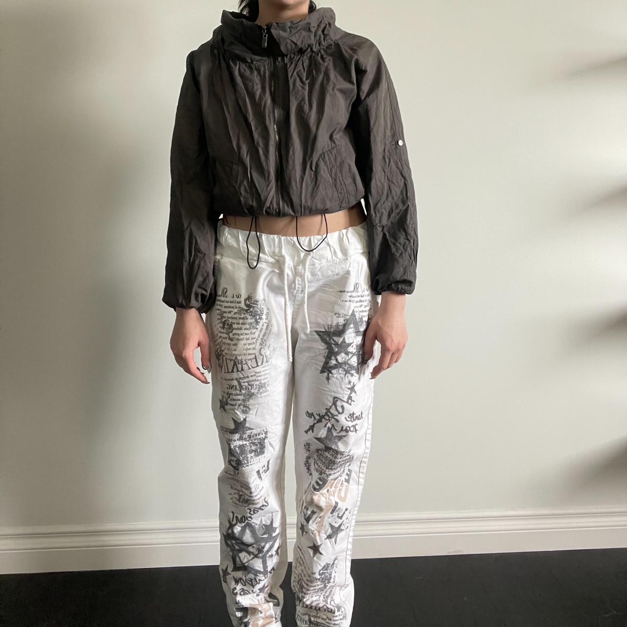 Super cool zip up jacket with adjustable sleeves and... - Depop