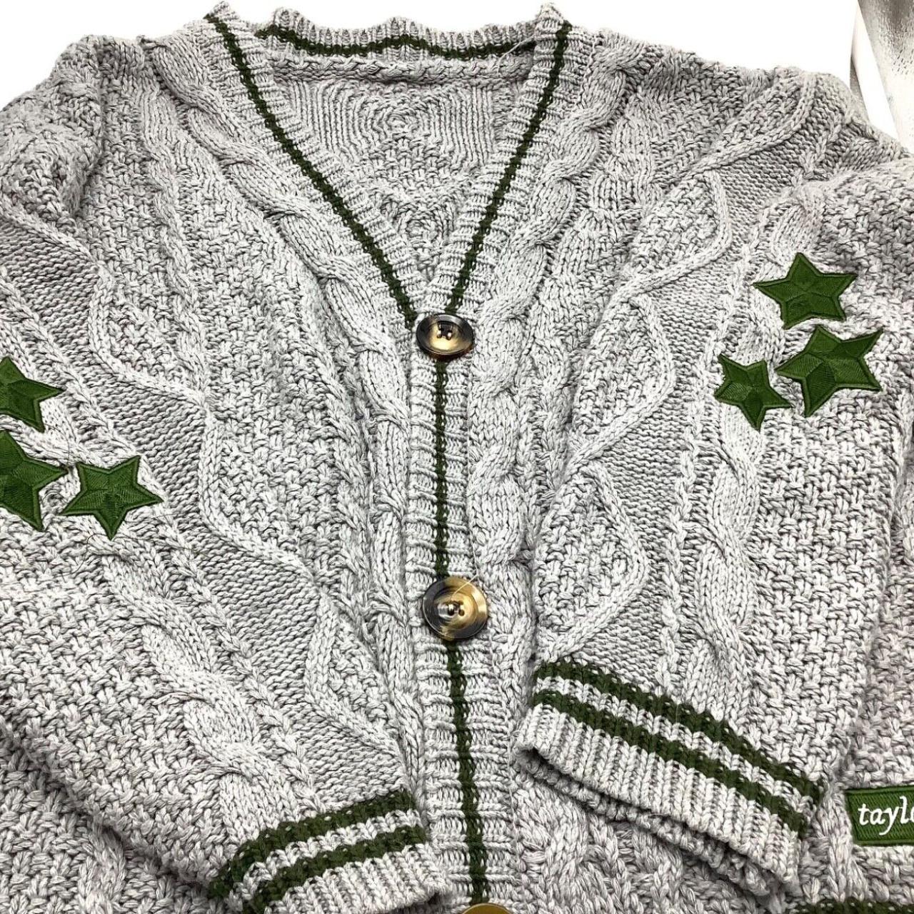 Taylor Swift Authentic Evermore Cardigan Gray and... - Depop