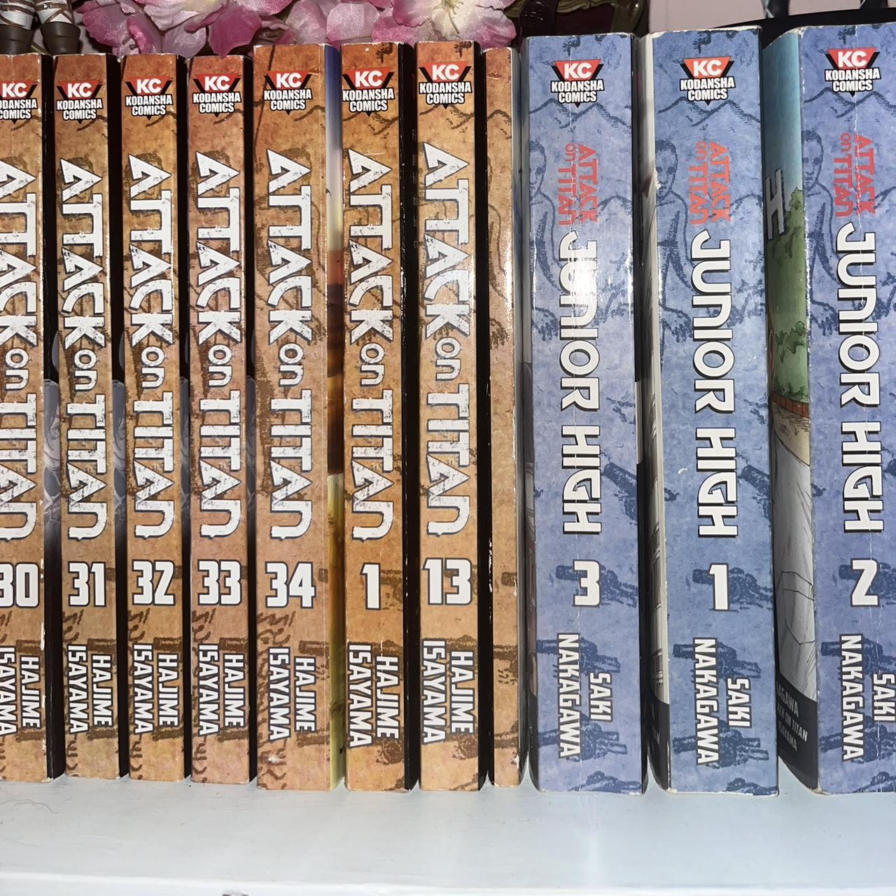 AOT VOLUME 1 + 13 - ENGLISH - attack on titan manga.... - Depop