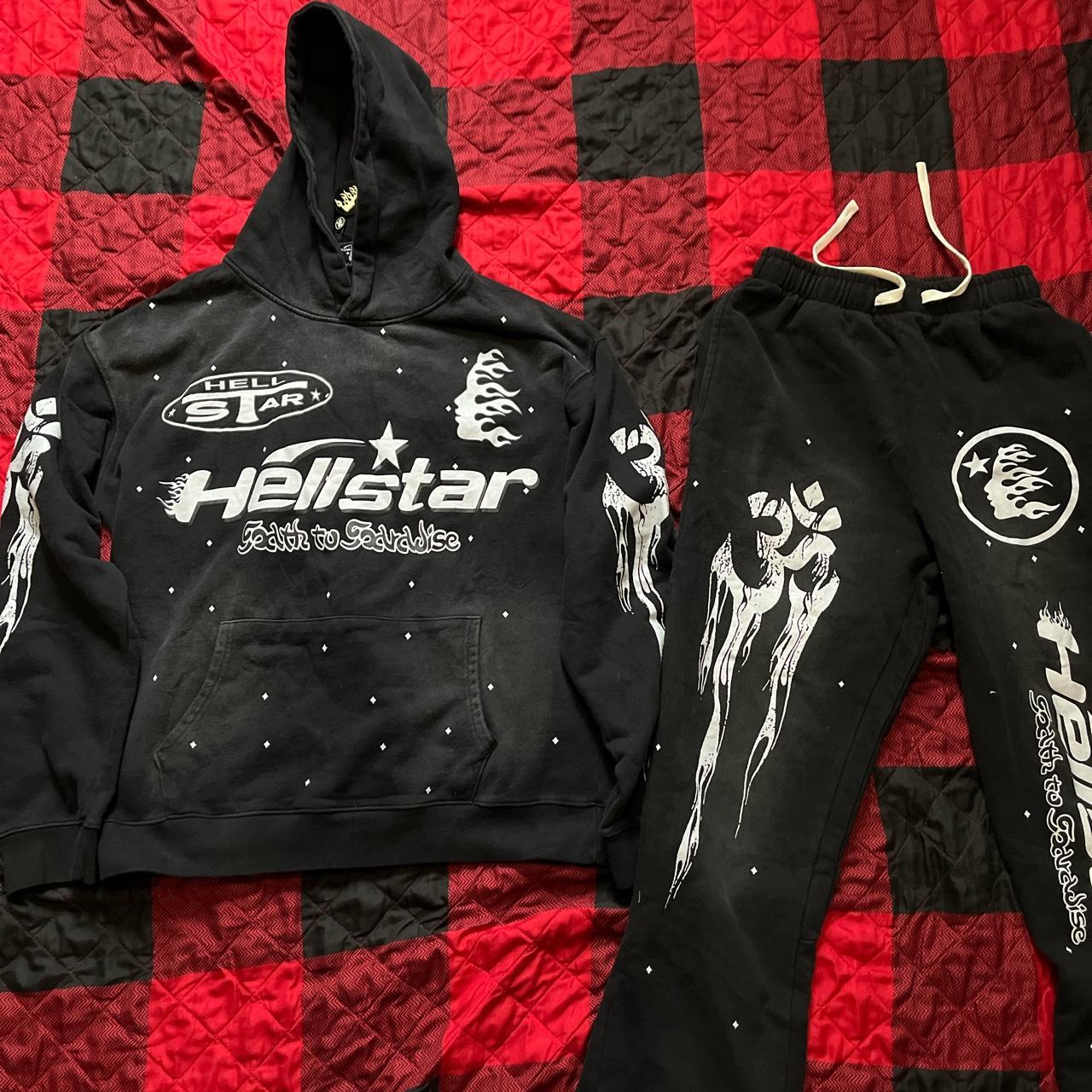 Hellstar Racer Hoodie and Racer Sweats Vintage... - Depop