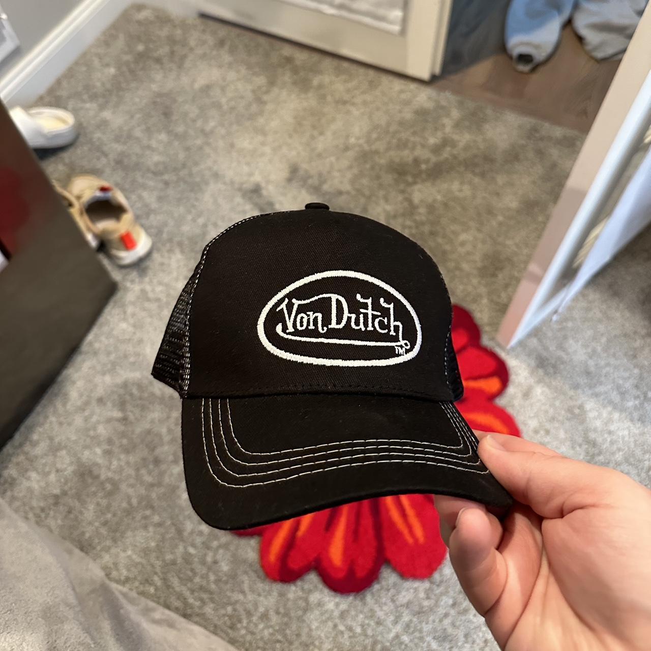 Von Dutch Black trucker hat - Depop