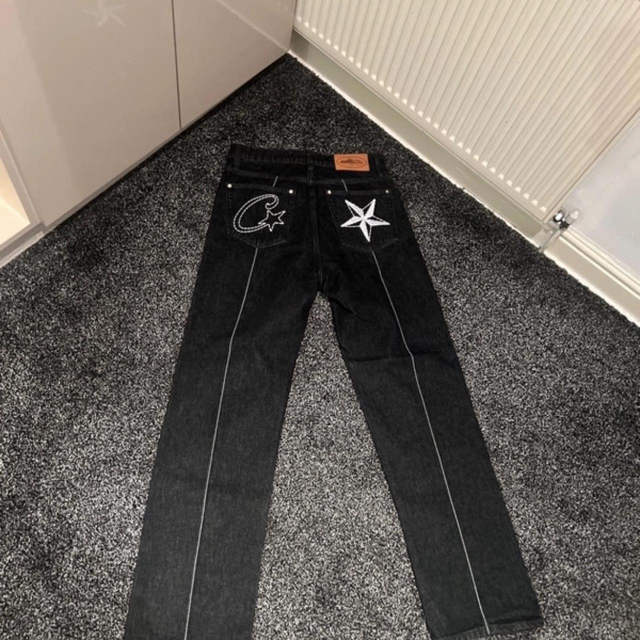 Corteiz Black jeans Brand new - Depop