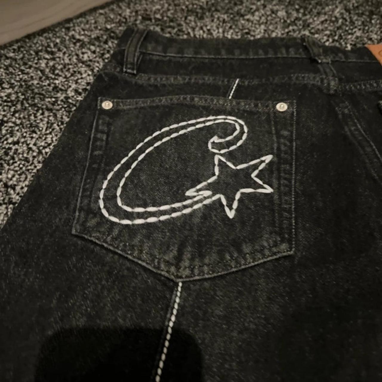 Corteiz Black jeans Brand new - Depop