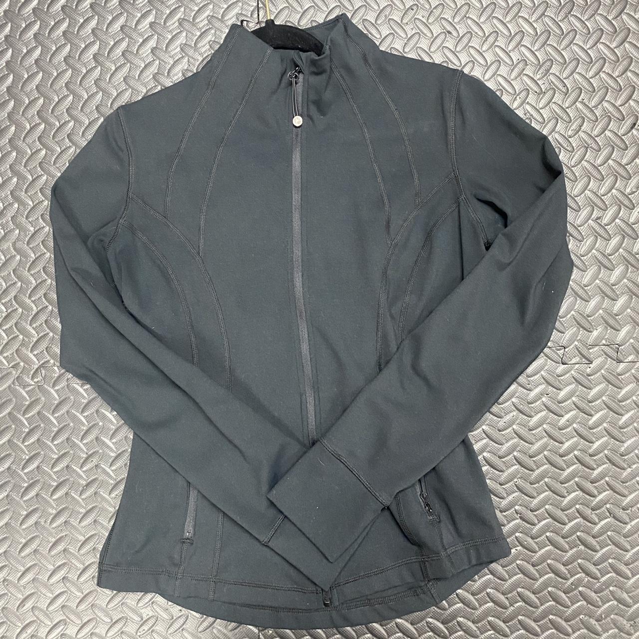 slim fit black workout jacket size medium | Depop