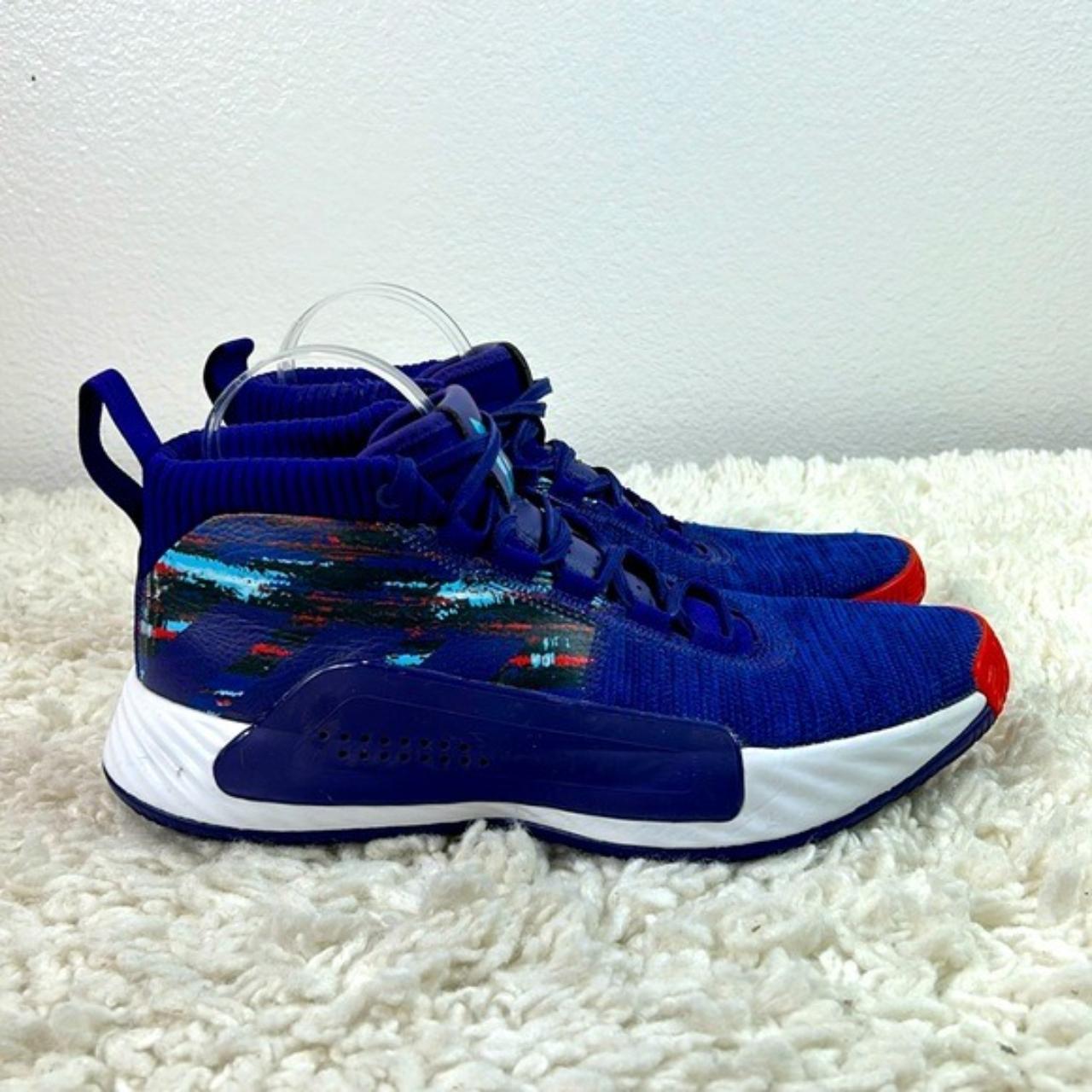 Adidas Mens Dame 5 Basketball Athletic Shoes Lace Up... - Depop