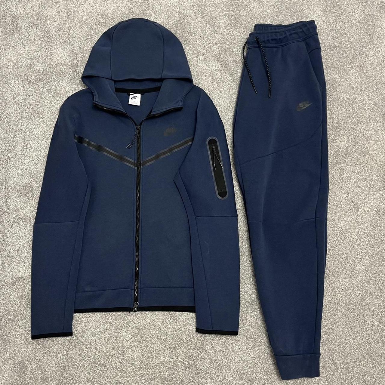 New season Nike tech fleece navy tracksuit ‼️FREE UK... - Depop