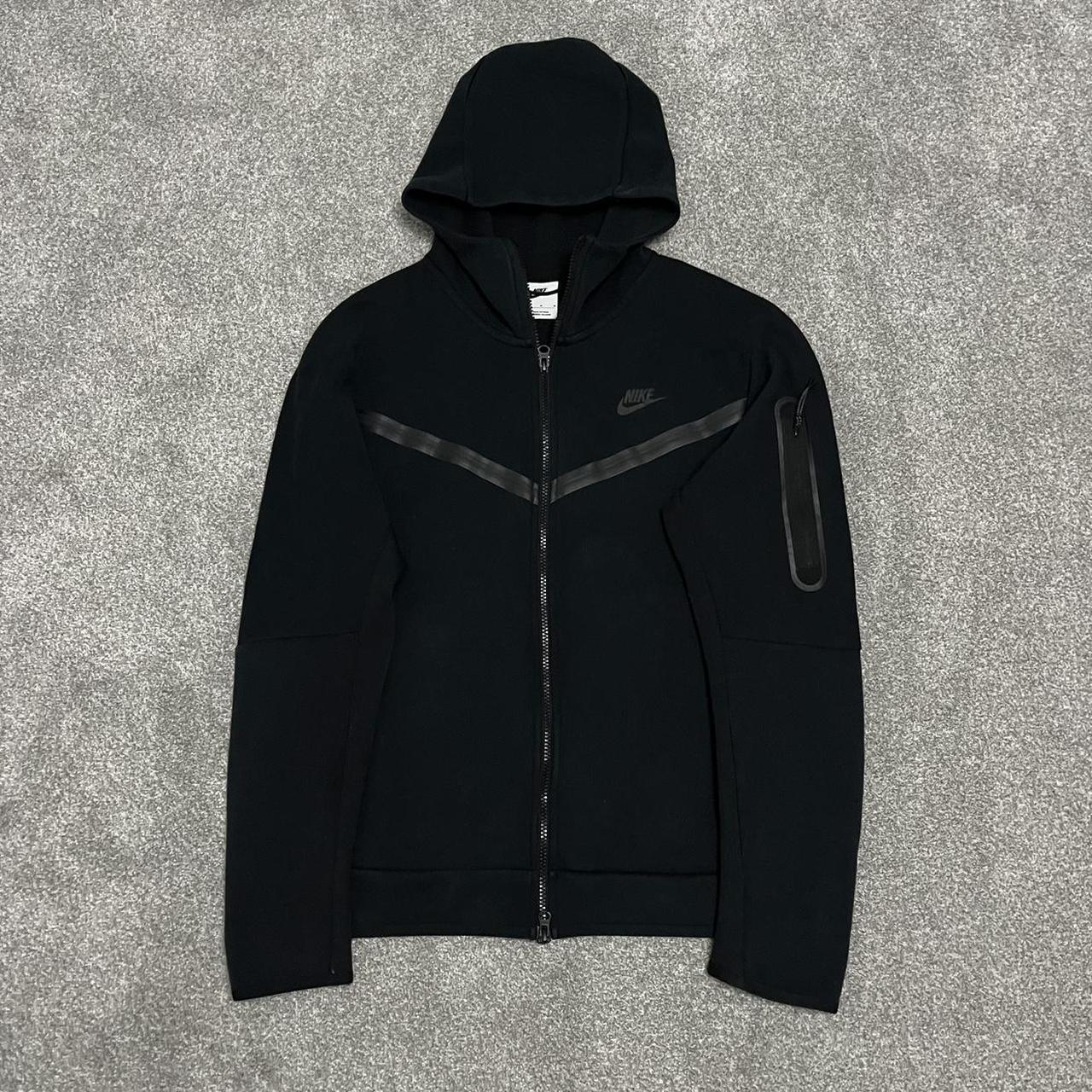 Old season Nike tech fleece black hoodie (3rd... - Depop