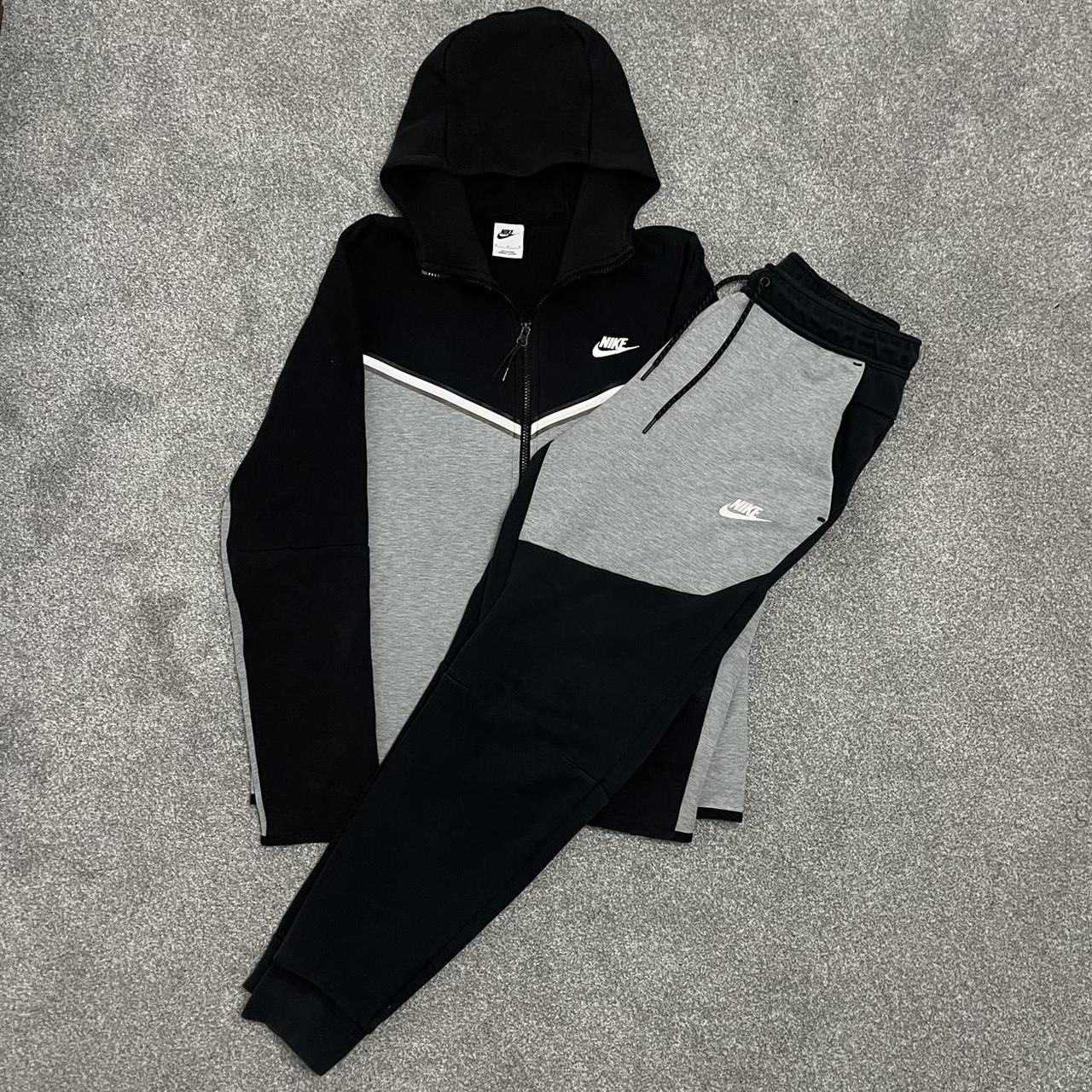 Nike Tech Fleece Black & Grey Tracksuit Set (3rd... - Depop