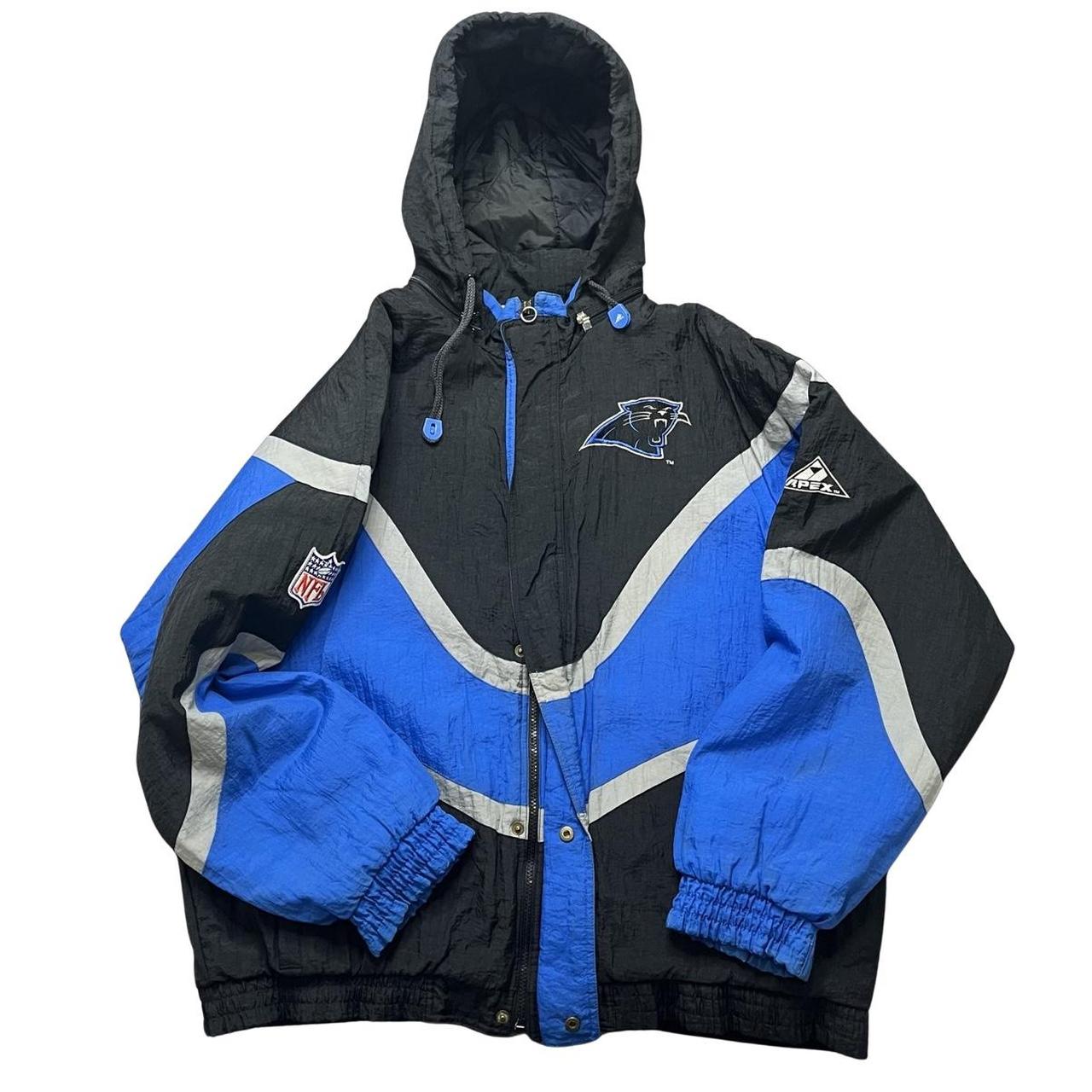 vintage pro line carolina panthers puffer jacket - Depop