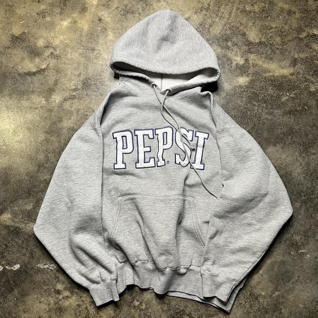 Vintage pepsi baggy cropped oversized hoodie Great... | Depop