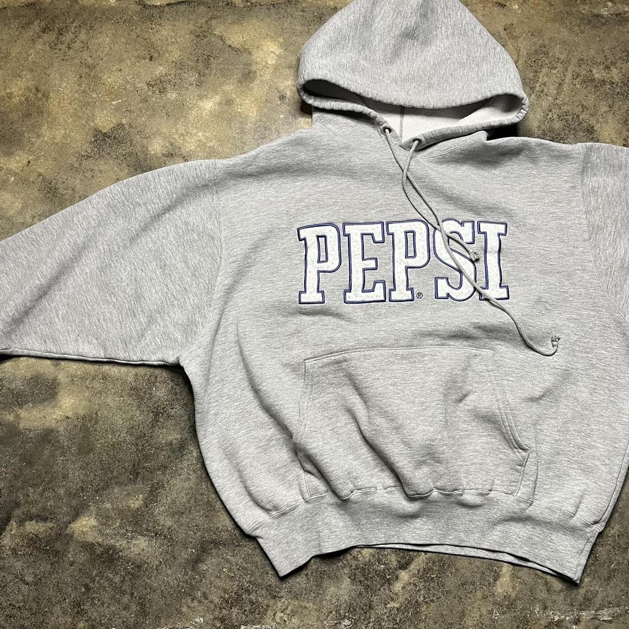 Vintage pepsi baggy cropped oversized hoodie Great... | Depop