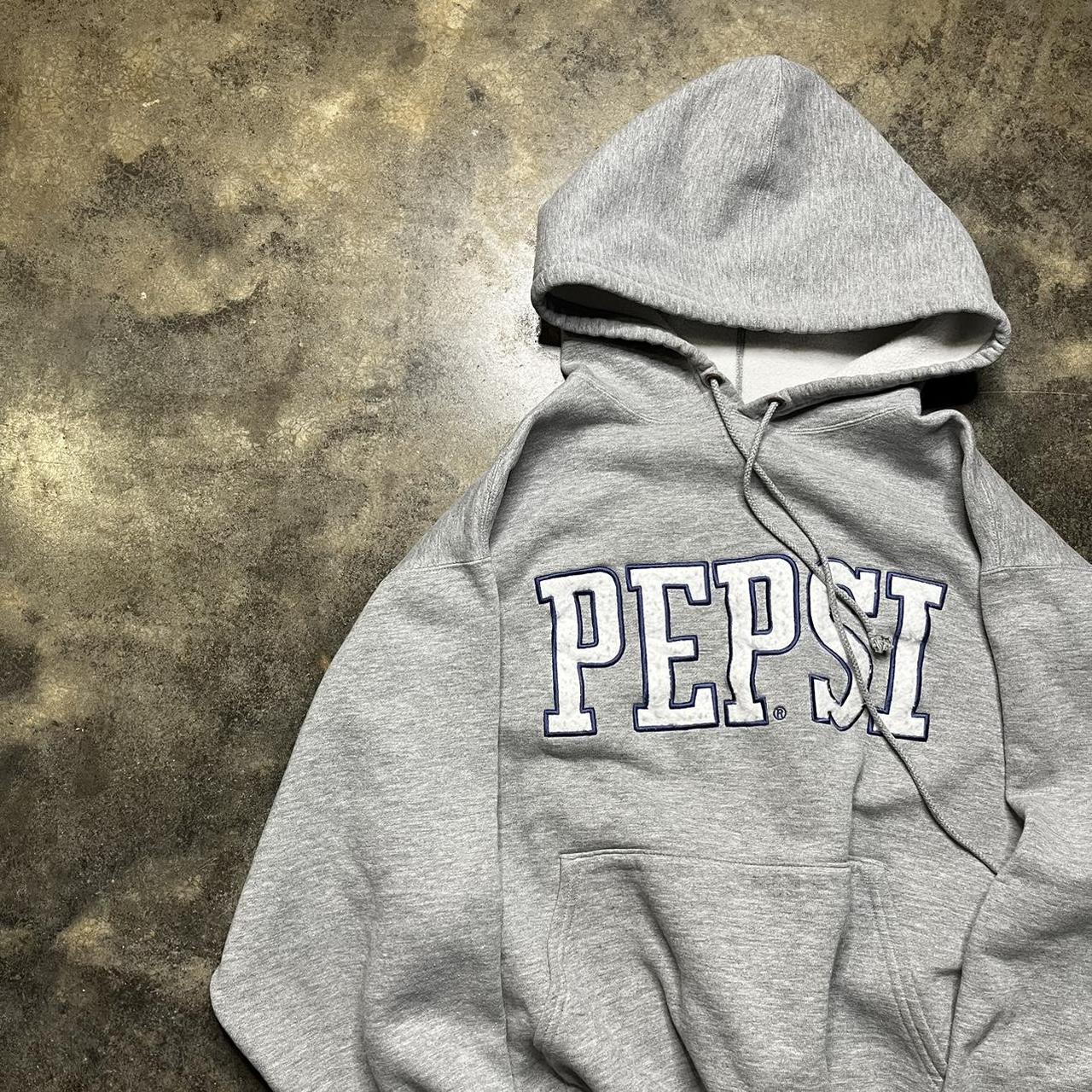 Vintage pepsi baggy cropped oversized hoodie Great... | Depop