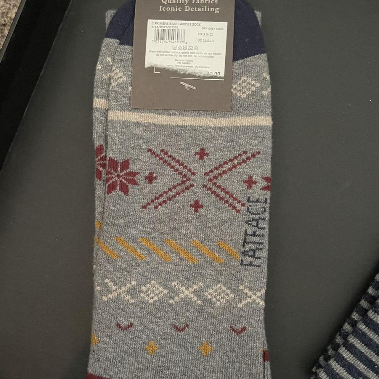 2 pairs of fat face men’s socks. Bear 🐻 and snowman... - Depop